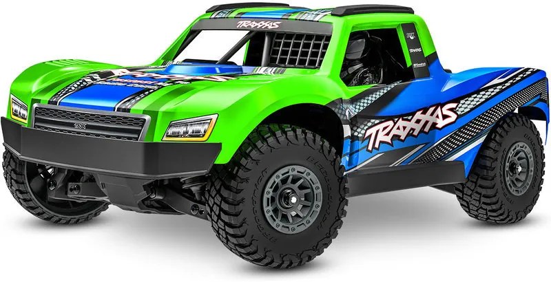 Traxxas mini slash 1:12 bl-2s 4wd rtr zelené