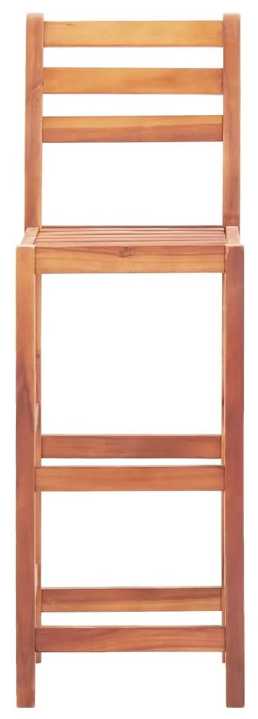 vidaXL Barové židle 4 ks masivní akáciové dřevo