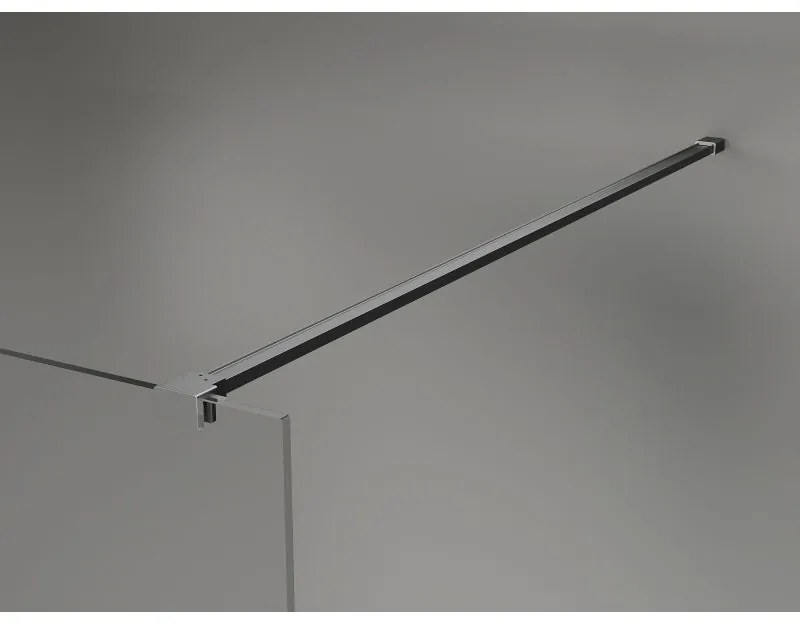 Mexen Kioto-X, sprchová zástěna 140 x 200 cm, 10mm sklo námraza, grafitový profil, 800-140-101-95-30-X