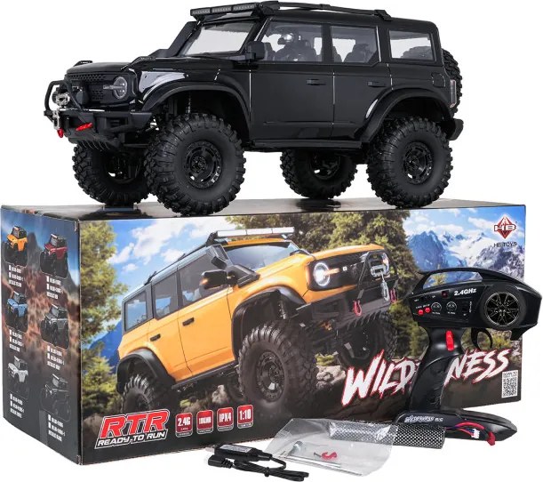 Terénní auto R/C WILDERNESS 1:10 k ovládání černé