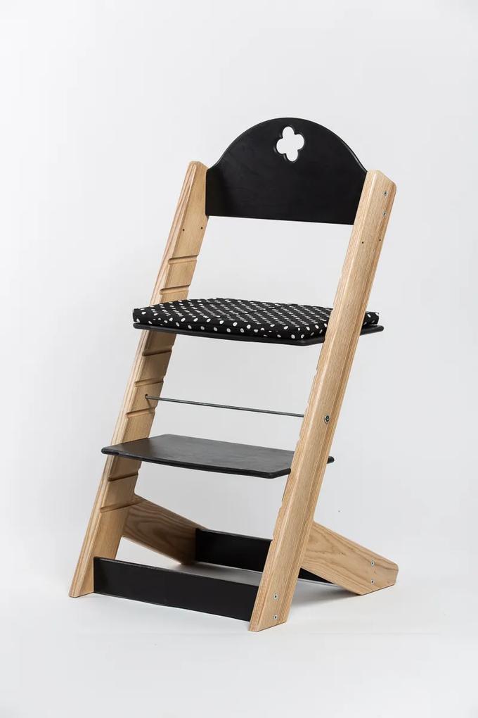 Lucas Wood Style rostoucí židle NATURE - jasan/černá