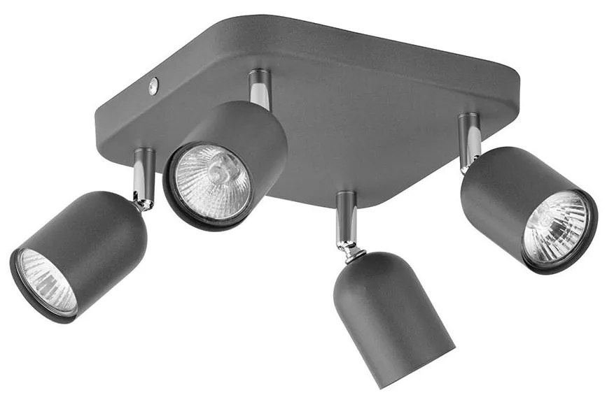 TK Lighting Bodové svítidlo TOP 4xGU10/10W/230V šedá TK3306