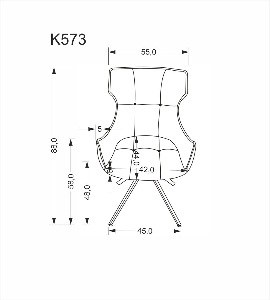 HALMAR K573 židle šedá