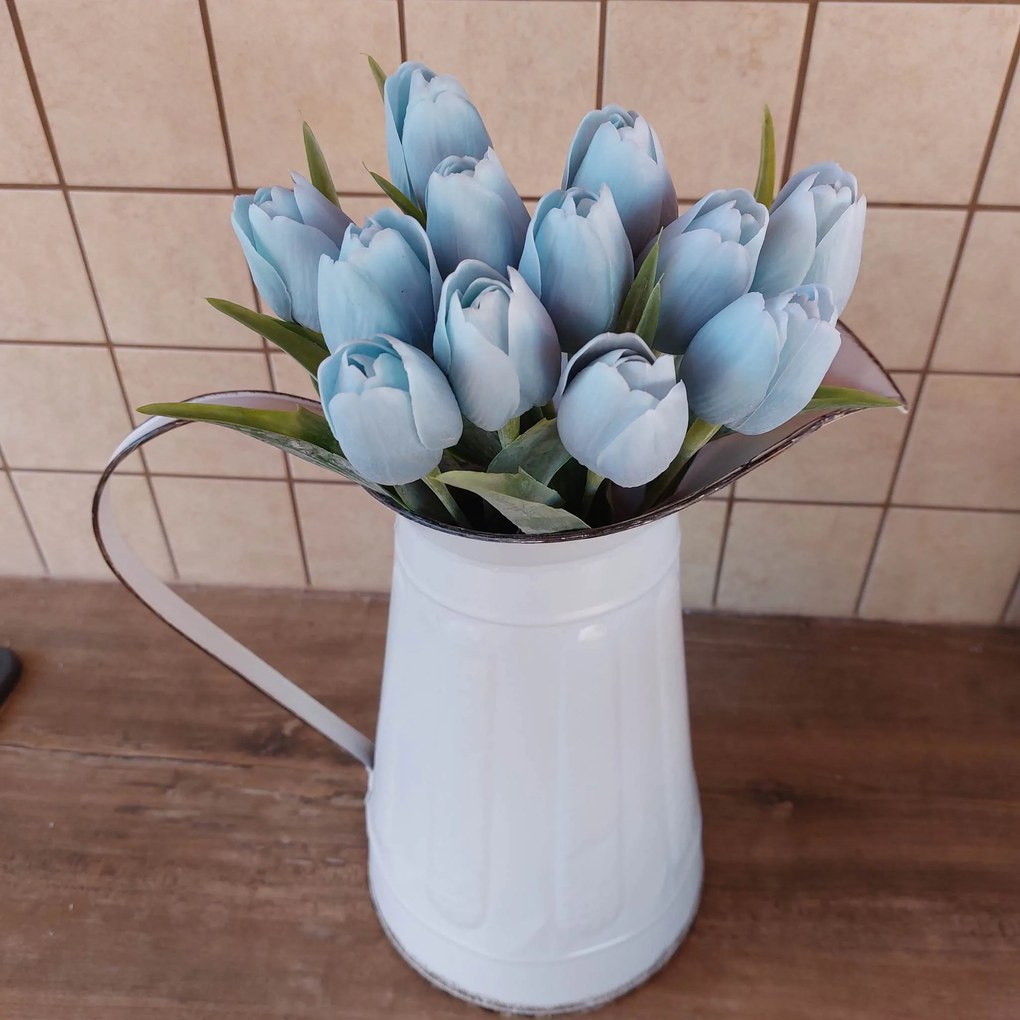 Umělý tulipán - obláčkový