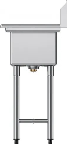 Dřez se 3 přihrádkami, Nerezová ocel 304 o průměru 18 VEVOR – 1372 × 508 × 1097 mm
