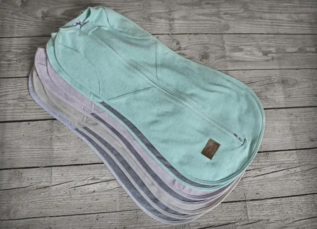 Sleepee Bavlněná zavinovačka od 6,5 kg BOHO, ZELENÁ + čepička ZDARMA