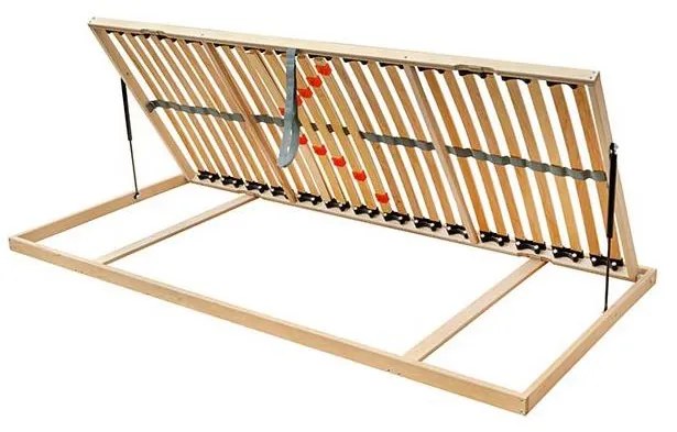 Pružný lamelový rošt s bočním výklopem na písty ODENSE 90x200 cm pravý