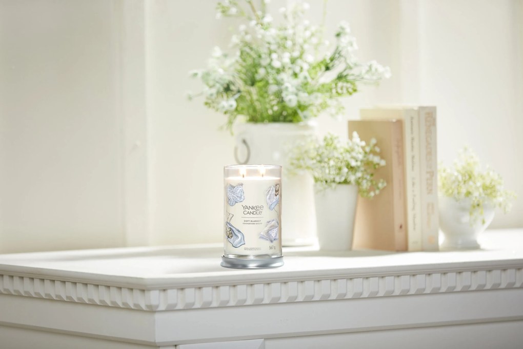 Yankee Candle – Signature Tumbler svíčka Soft Blanket (Jemná přikrývka) Velikost: velká 567 g