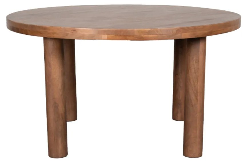 LABEL51 Jídelní stůl ELLY hnědý ⌀140 cm