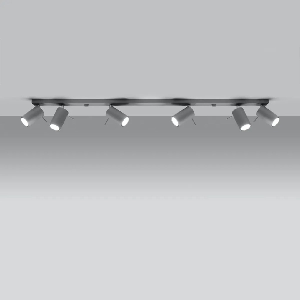 Sollux Lighting Stropní svítidlo RING 6L šedé