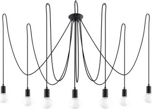 Lustr SOLLUX Edison 7 E27 7x60W bez zdroje SL.0372