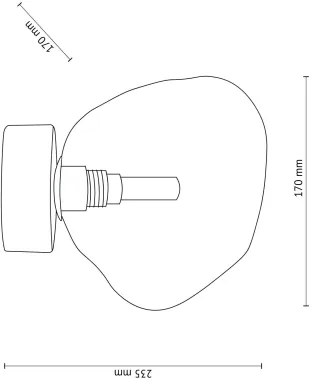 Stropní svítidlo LAVA 1xG9/8W/230V béžová/kouřová béžová