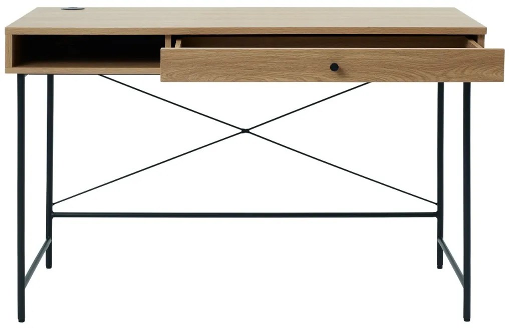 Designový psací stůl Lakshmana 120 cm přírodní dub