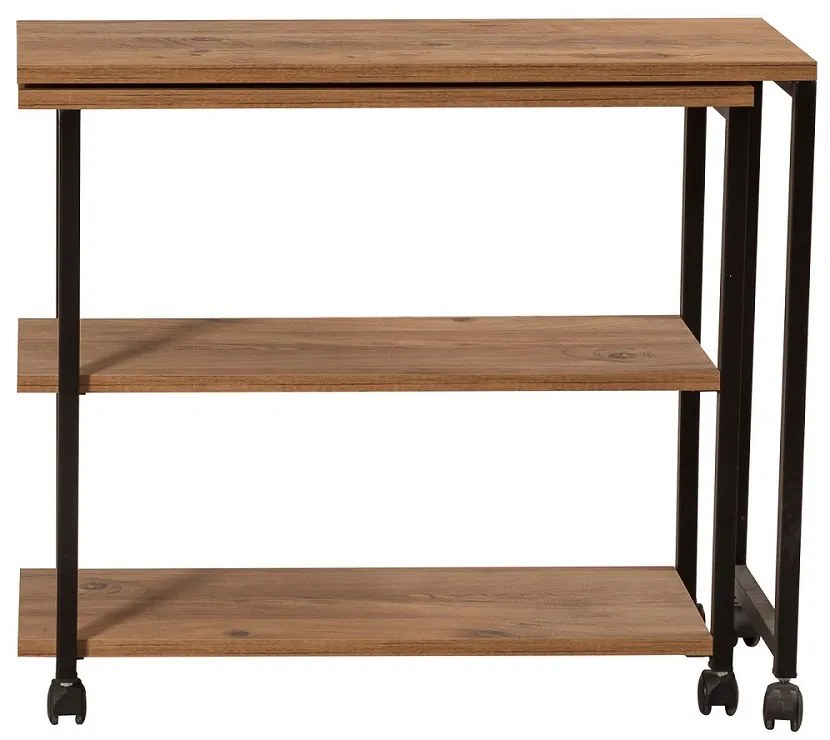 Designový odkládací stolek Edgardo 76-116 cm borovice