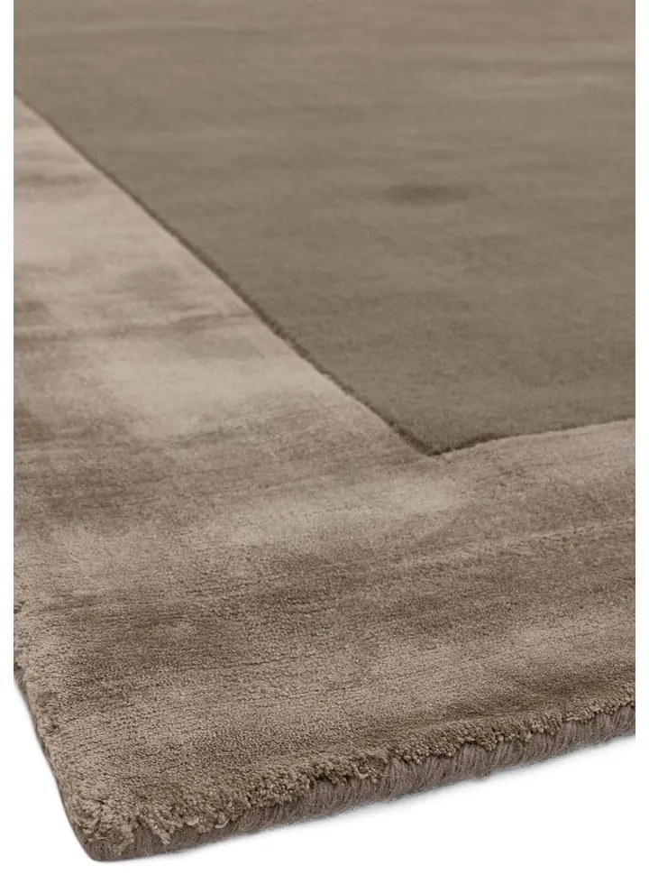 Hnědý ručně tkaný koberec s příměsí vlny 120x170 cm Ascot – Asiatic Carpets