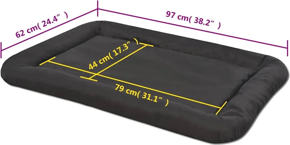 Psí matrace, velikost XXL, černá 170455
