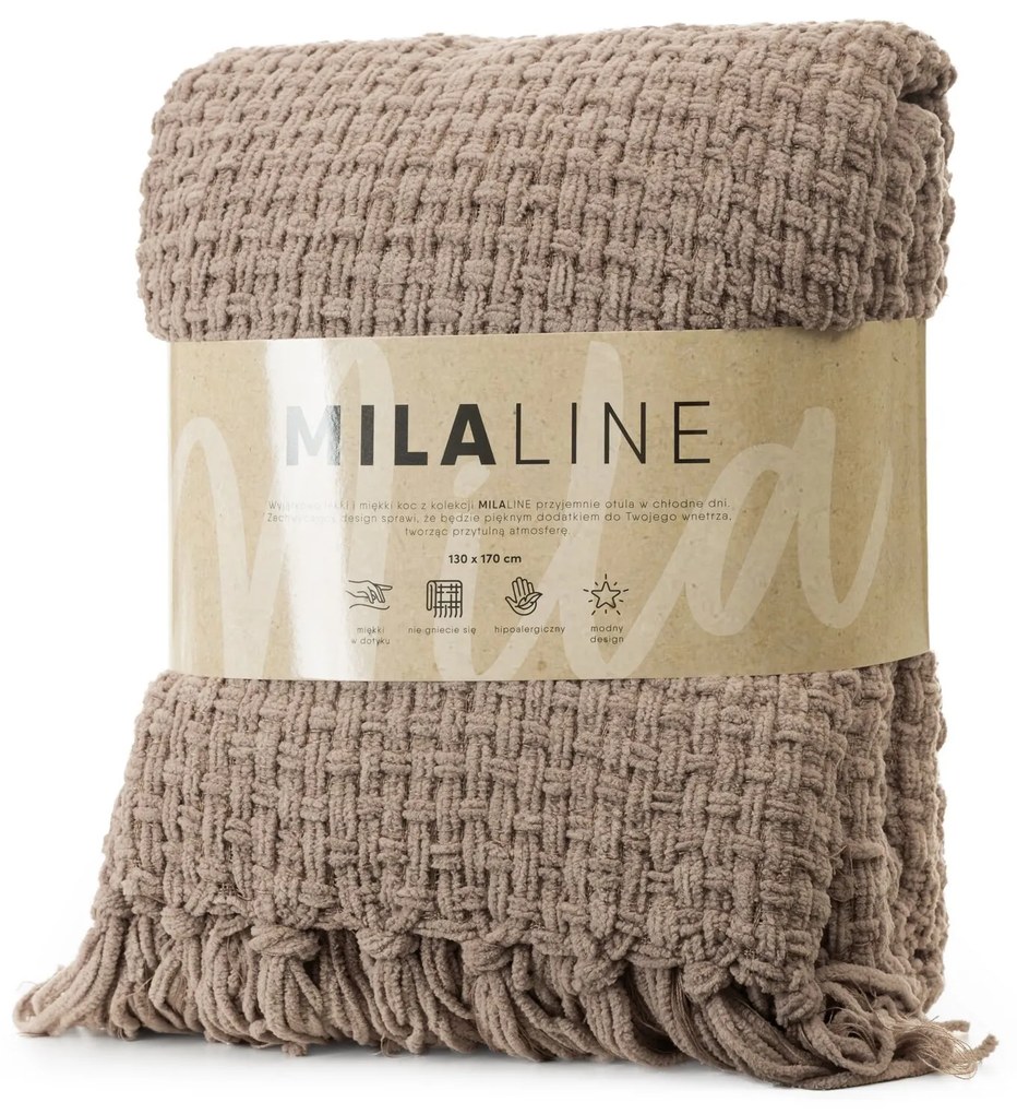 DEKA SUZI 130X170 CM TMAVĚBÉŽOVÁ