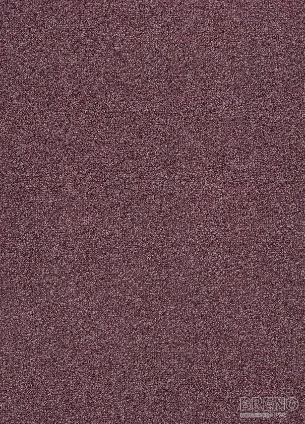 Breno Metrážový koberec LIBERTY 45 fialový, šíře 400 cm, Fialová