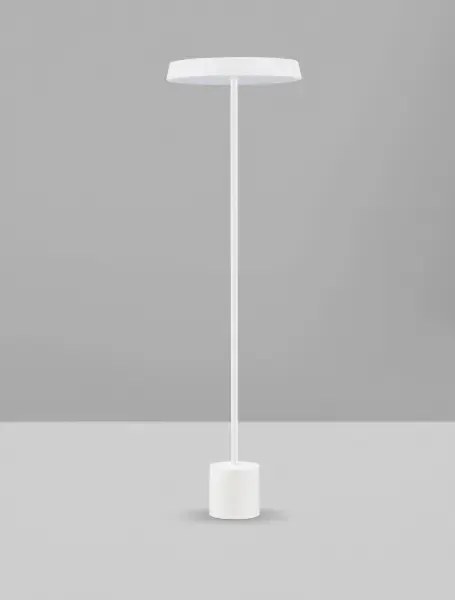 LED bílo-černá stojací lampa Vetro