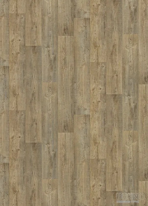 Breno PVC PRESTO PLUS Argentina 542 – tmavé dřevo, šíře 400 cm