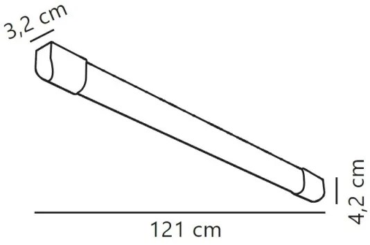 Nordlux - LED Zářivkové svítidlo ARLINGTON LED/18W/230V 121 cm