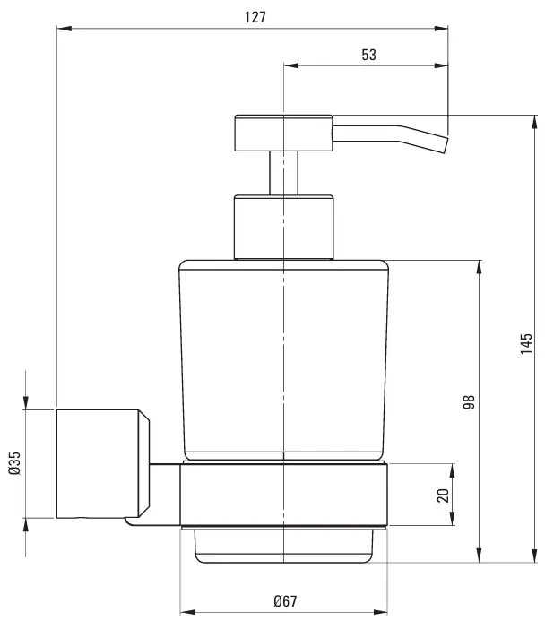 Deante Soap dispenser - wall-mounted
