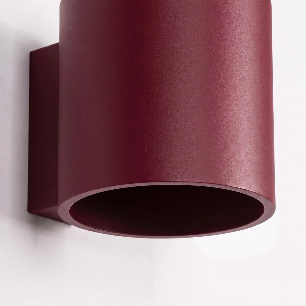Sollux Lighting Nástěnné svítidlo ORBIS 1 bordó