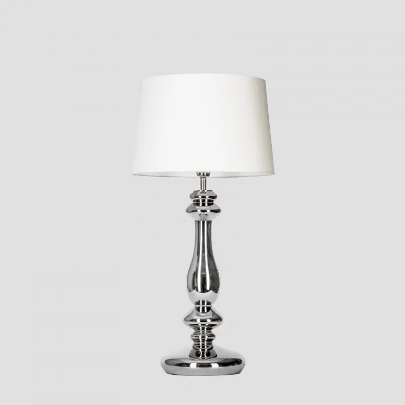 4concepts Luxusní stolní lampa VERSAILLES PLATINUM Barva: Černo-bílá