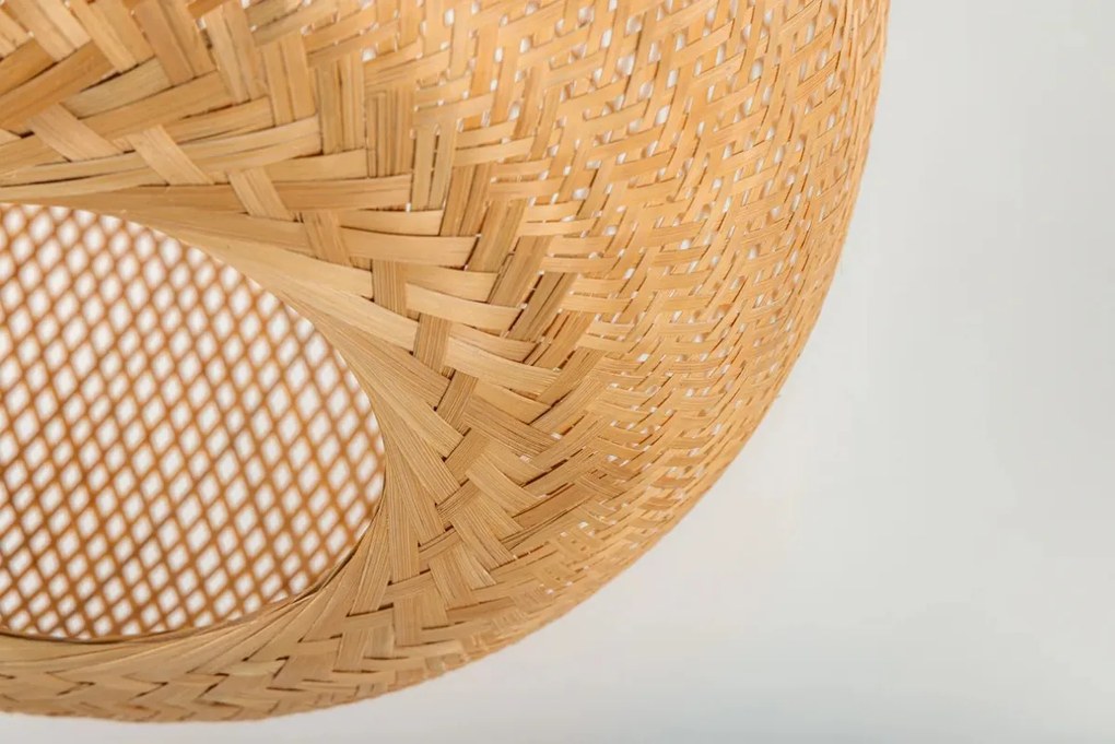 Designové závěsné svítidlo Lorelei 48 cm bambus