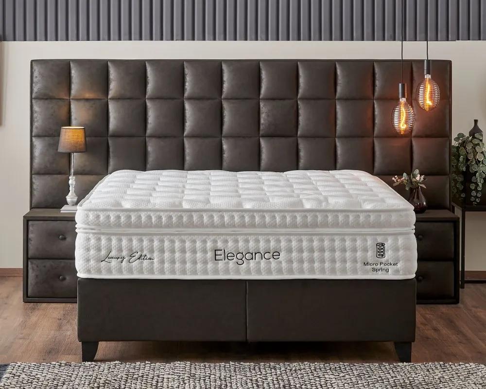 Čalouněná postel ELEGANCE - šedá 120 × 200 cm