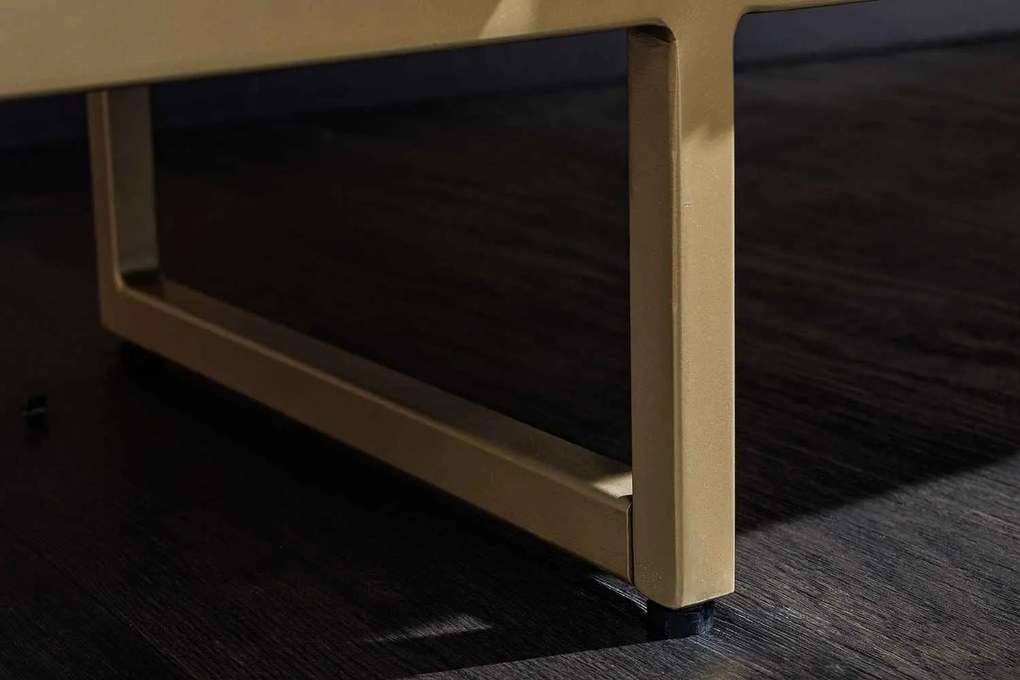 Designový konferenční stolek Daichi 110 cm mango/mramor