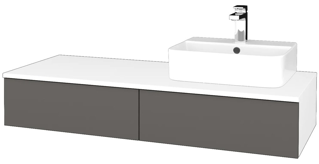 Dřevojas Koupelnová skříňka MODULE SZZ2 120 Varianta: IND Individual / IND Individual / Levé