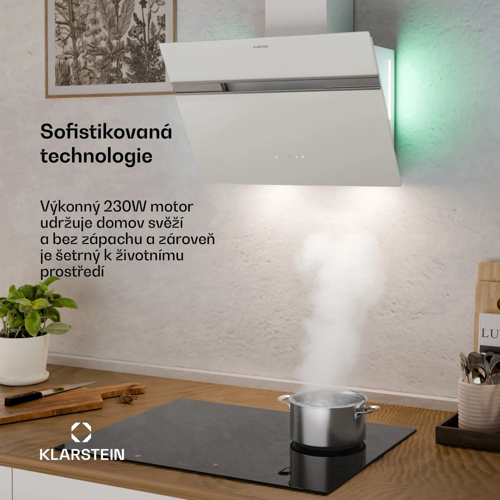 Klarstein Alina digestoř | 60 cm | 600 m³/h | Tichá | EEK A