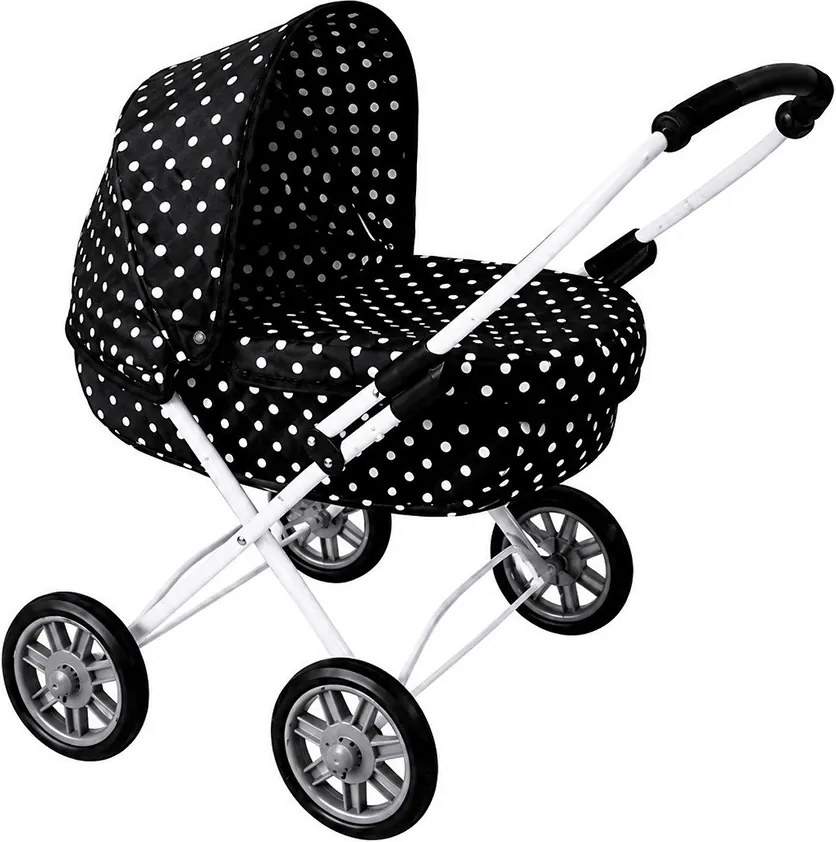 Dětský kočárek pro panenky New Baby Anička black