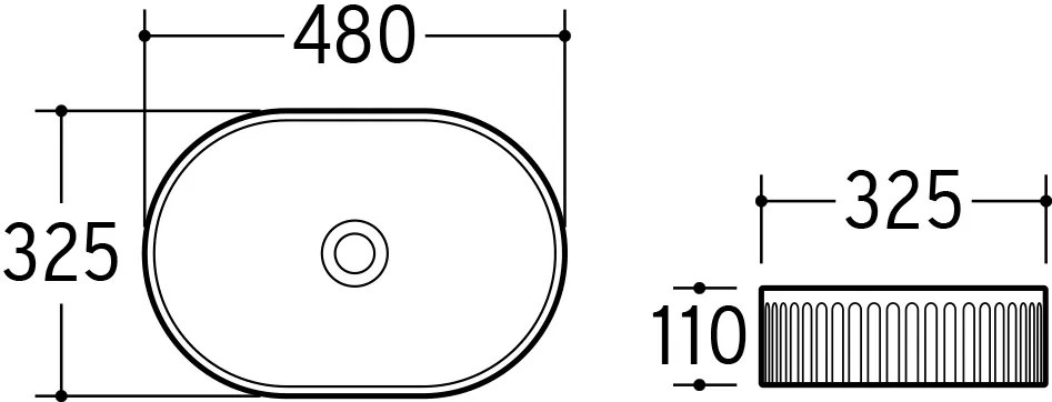 Comad Keramické umyvadlo na desku BEYOND 5 WHITE, bílá