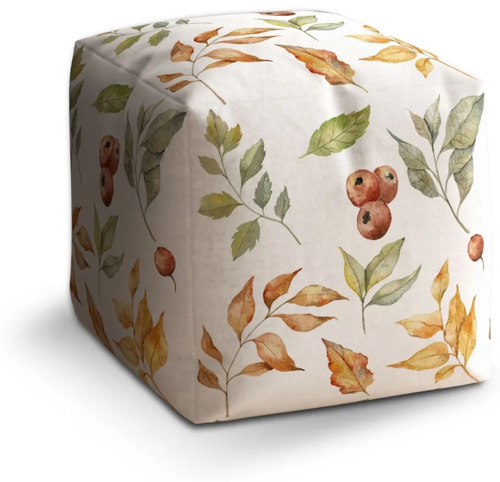 Sablio Taburet Cube Barvy podzimu: 40x40x40 cm
