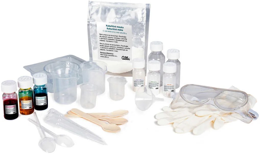 ALBI Science Slizová laboratoř experimentální vědecký set v krabici alq9e