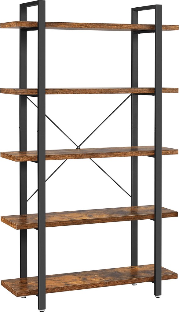 XXXLutz REGÁL, hnědá, černá, uhlíková ocel, 105/178/34 cm Boxxx - Online Only regály & police - 002543000126