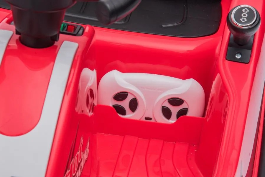 LEAN CARS Bateriové vozidlo GTS1166 LED světla dálkové ovládání červené