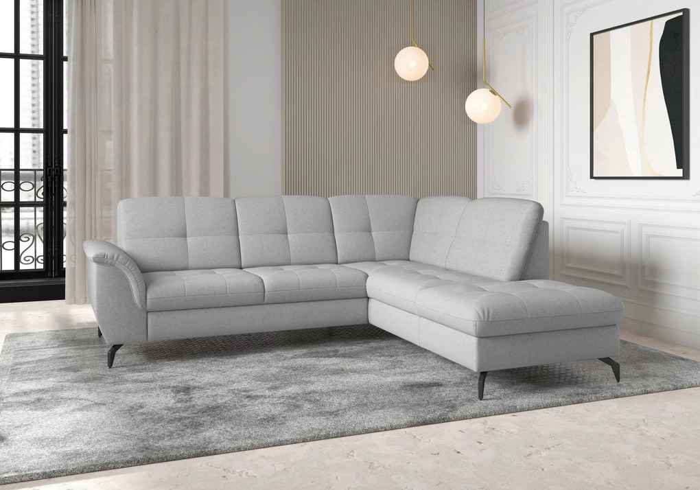 XXXLutz ROHOVÁ SEDAČKA, textil, světle šedá Sit & More - Sedací soupravy - 000144013399