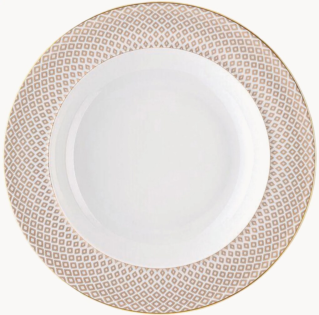 Sada hlubokých talířů z porcelánu Francis Carreau, 6 dílů