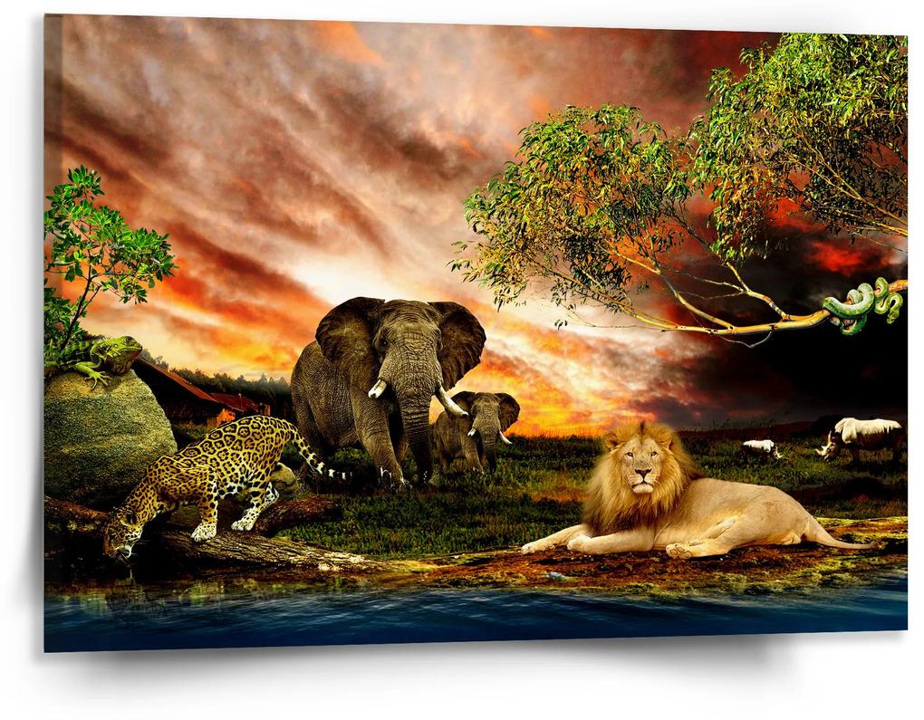 Obraz - Zvířata ze Sahary 150x110 cm