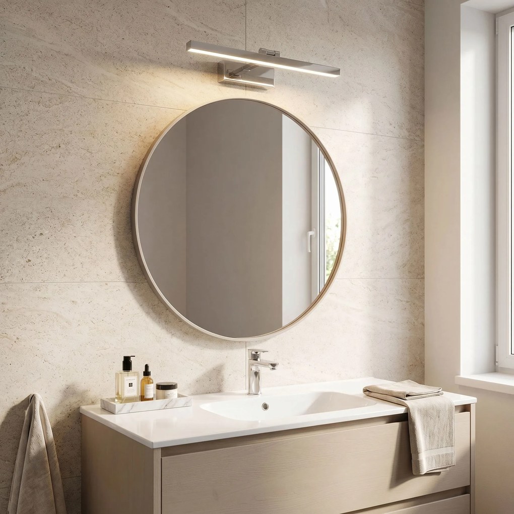 Toolight Rea, Koupelnové nástěnné LED svítidlo APP1857-1W 40cm Chrome, OSW-66010