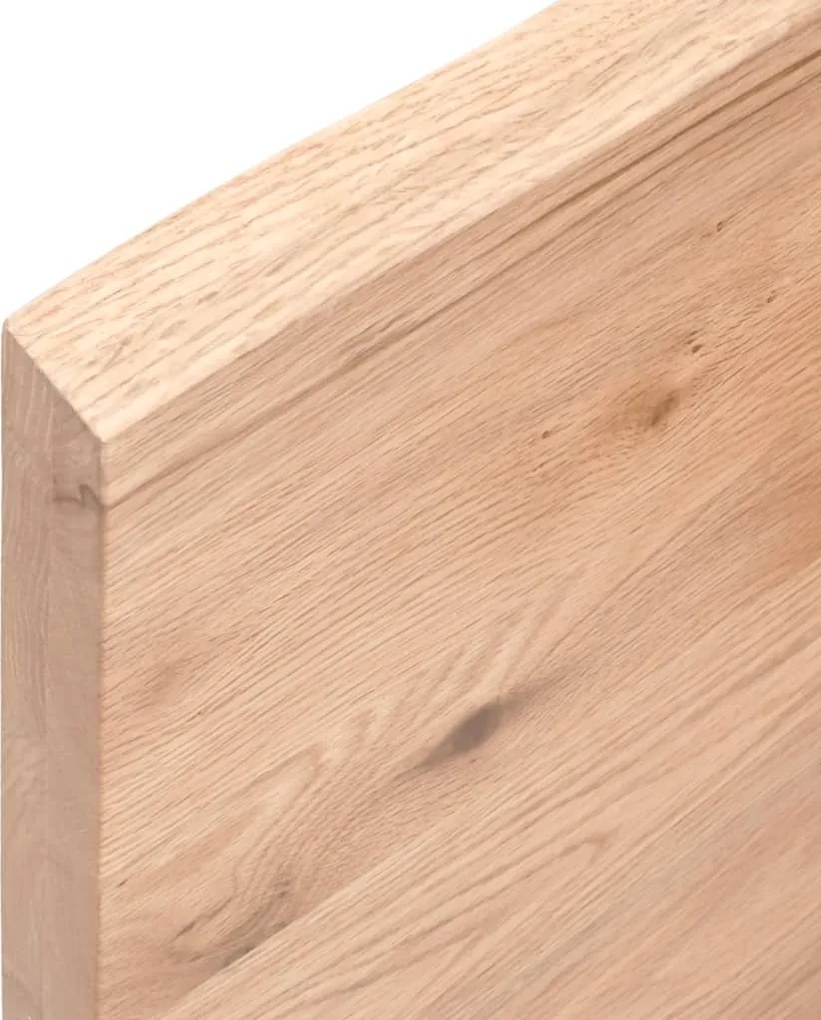 Koupelnová deska hnědá 80x40x(2-4) cm ošetřený masivní dřevo 3156117