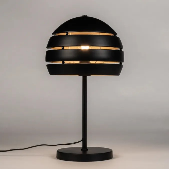 Stolní retro lampa Cantonn Nero and Gold