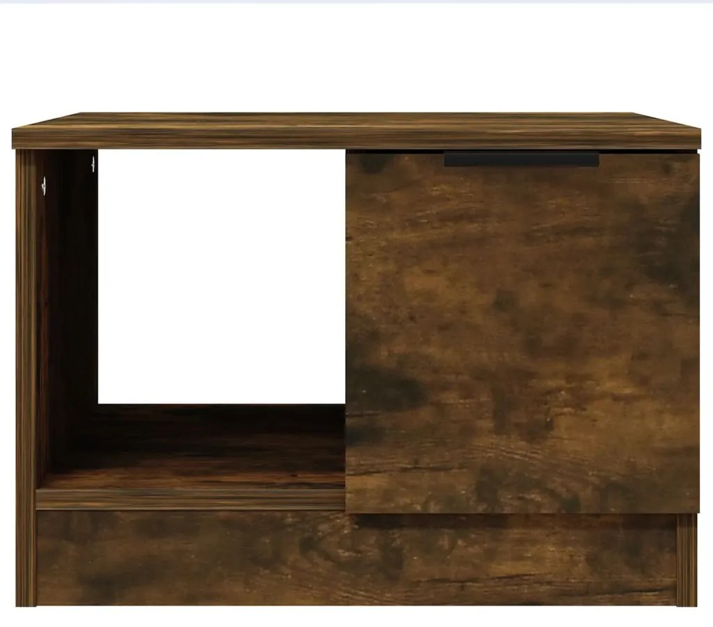 Konferenční stolek kouřový dub 50 x 50 x 36 cm kompozitní dřevo - Default Title