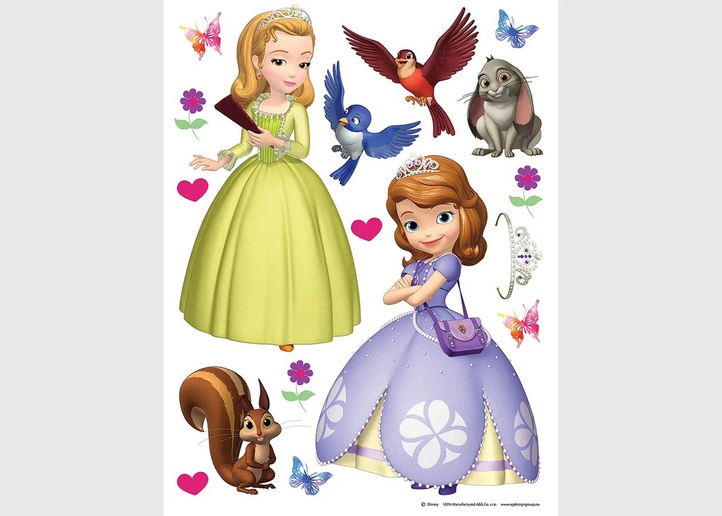 Dětská samolepka na zeď Disney Sofie | 65 x 85 cm | DDK1777