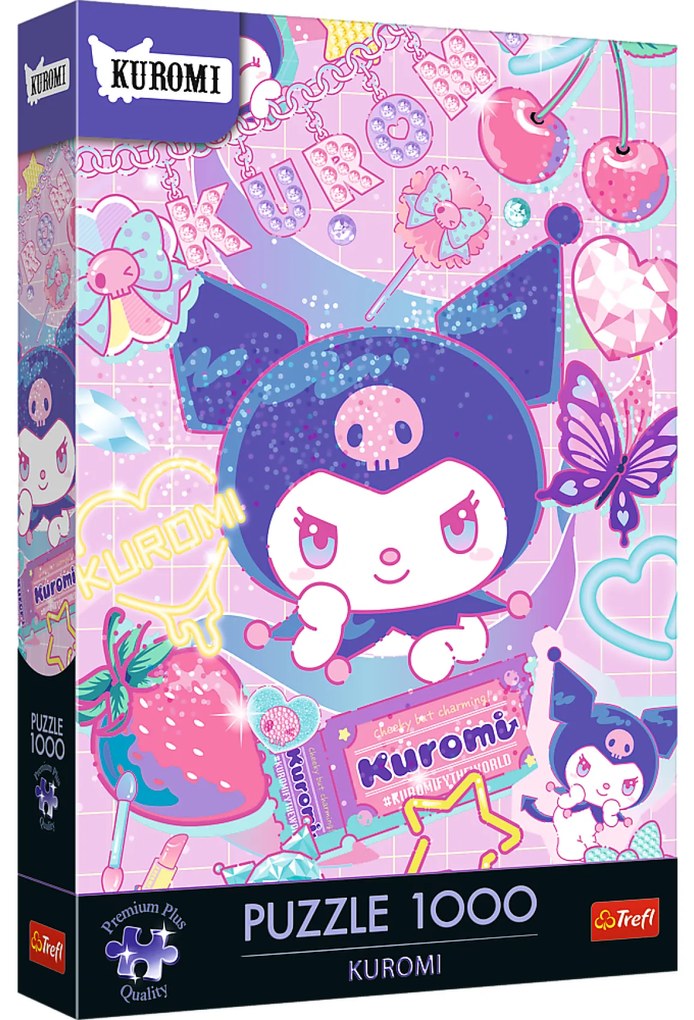 Trefl Puzzle Premium Plus: Kuromi 1000 dílků 48x68,3cm v krabici 27x40x6cm