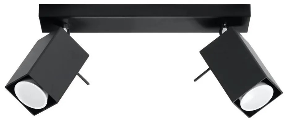 Sollux SL.0100 - Bodové svítidlo MERIDA 2 2xGU10/40W/230V černá