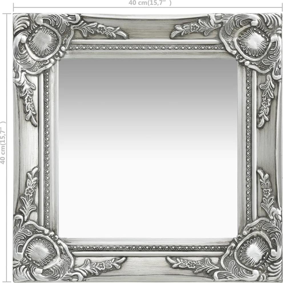 vidaXL Nástěnné zrcadlo barokní styl 40 x 40 cm [320306] Barva: zlatá